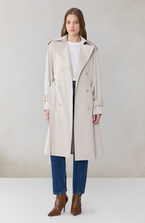 SOIA & KYO Becky Double-Breasted Trench Coat